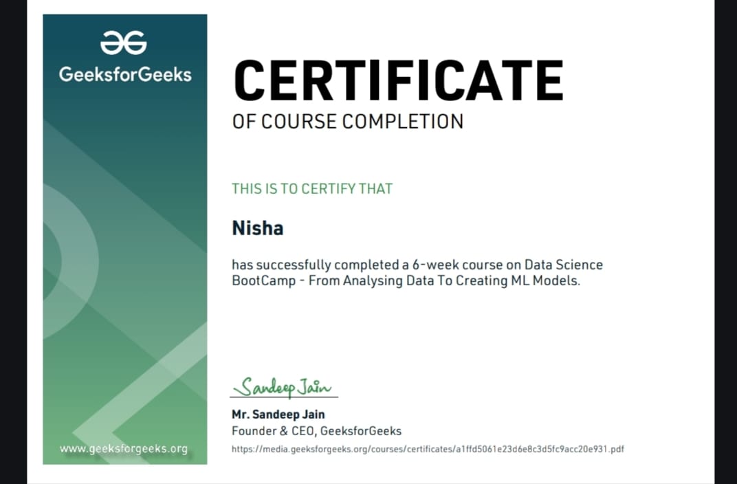 Nisha Poojary - Portfolio